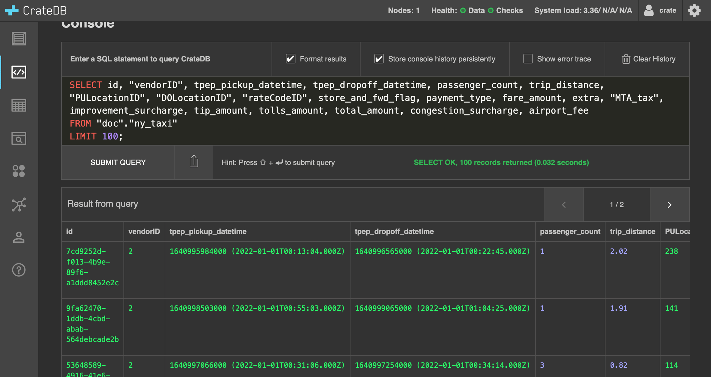 CrateDB Blog | Importing Parquet files into CrateDB using Apache Arrow and SQLAlchemy